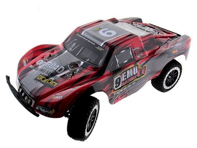 Радиоуправляемый шорт-корс Remo Hobby 9EMU TWINS MOTOR (красный) 4WD 2 ...