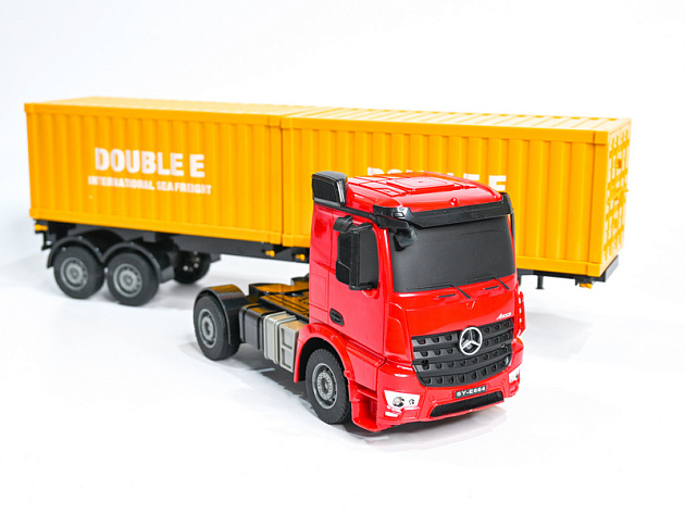 Радиоуправляемый тягач на 2 контейнера Double Eagle Mercedes-Benz Arocs 1/26 2.4G RTR - E664-003 ...