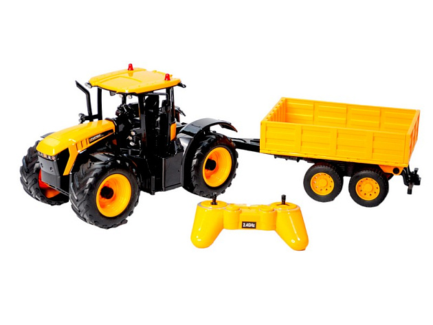 Радиоуправляемый фермерский трактор с прицепом Double Eagle JCB Fastrac 4220 1/16 2.4G RTR ...