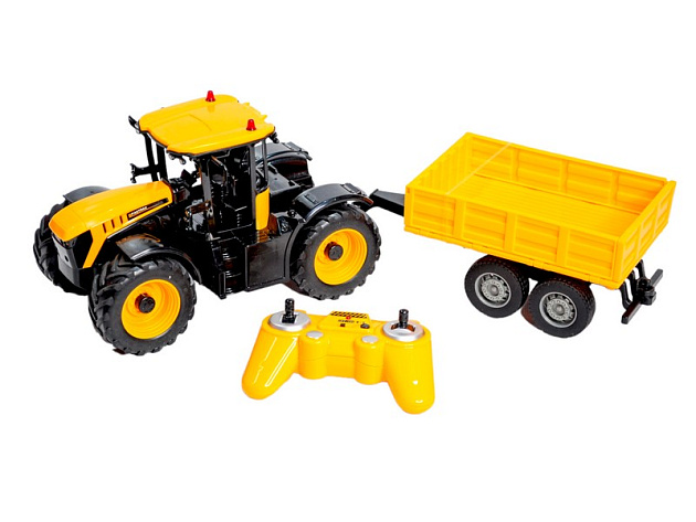 Радиоуправляемый фермерский трактор с прицепом Double Eagle JCB Fastrac 4220 1/24 2.4G RTR ...