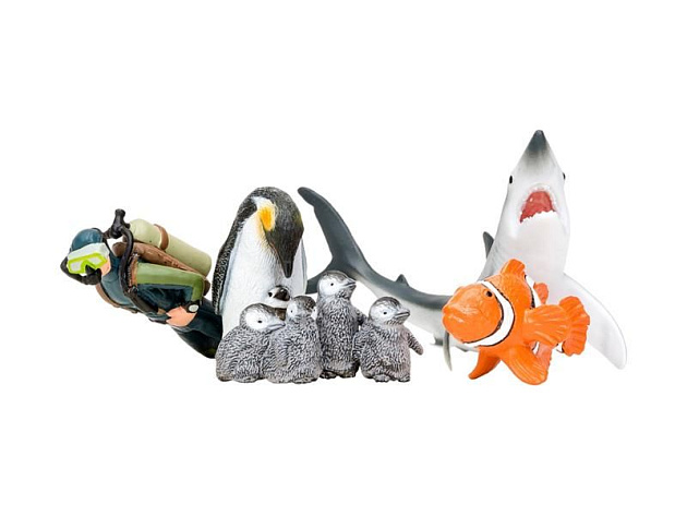 Фигурки игрушки MASAI MARA ММ203-009 серии "Мир морских животных" 5 пр ...