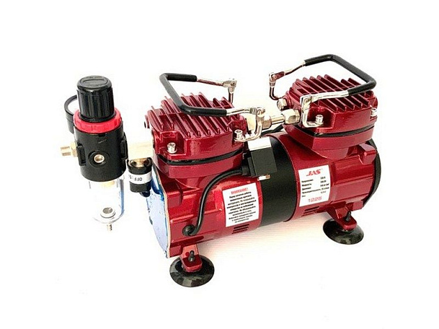 Компрессор JAS 1225, с регулятором давления, автоматика, два режима работы, два цилиндра - JAS ...